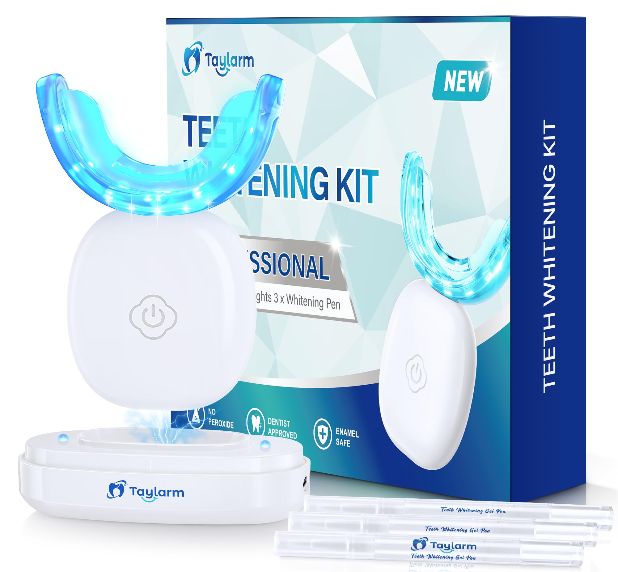 Amazon.com: Teeth Whitening Kit with Gel Pen: 32X LED Accelerator Light ...
