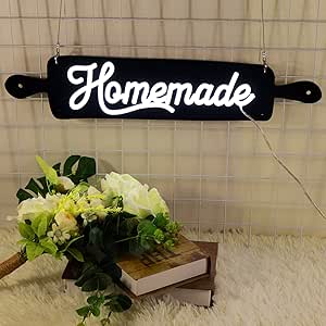 Amazon.com : Homemade Neon Sign, Funny Rustic Homemade Black Acrylic ...