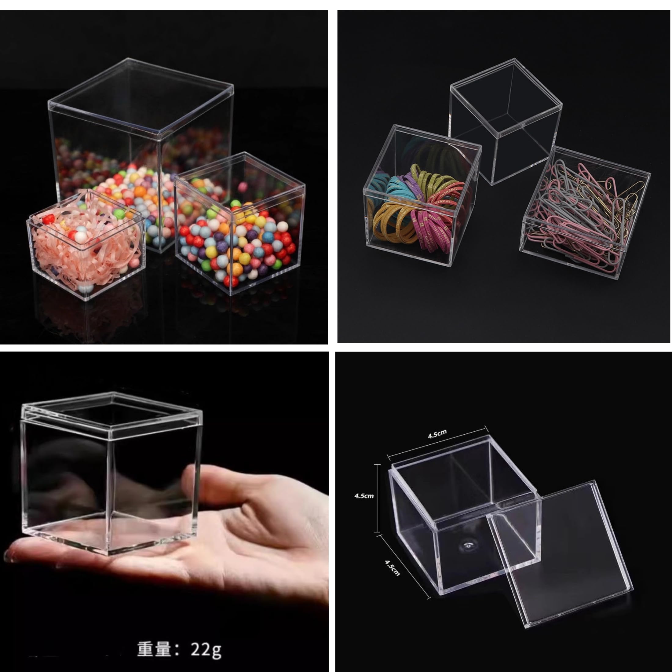 Small Acrylic Boxes With Lids Clear Acrylic Plastic Ornament Storage