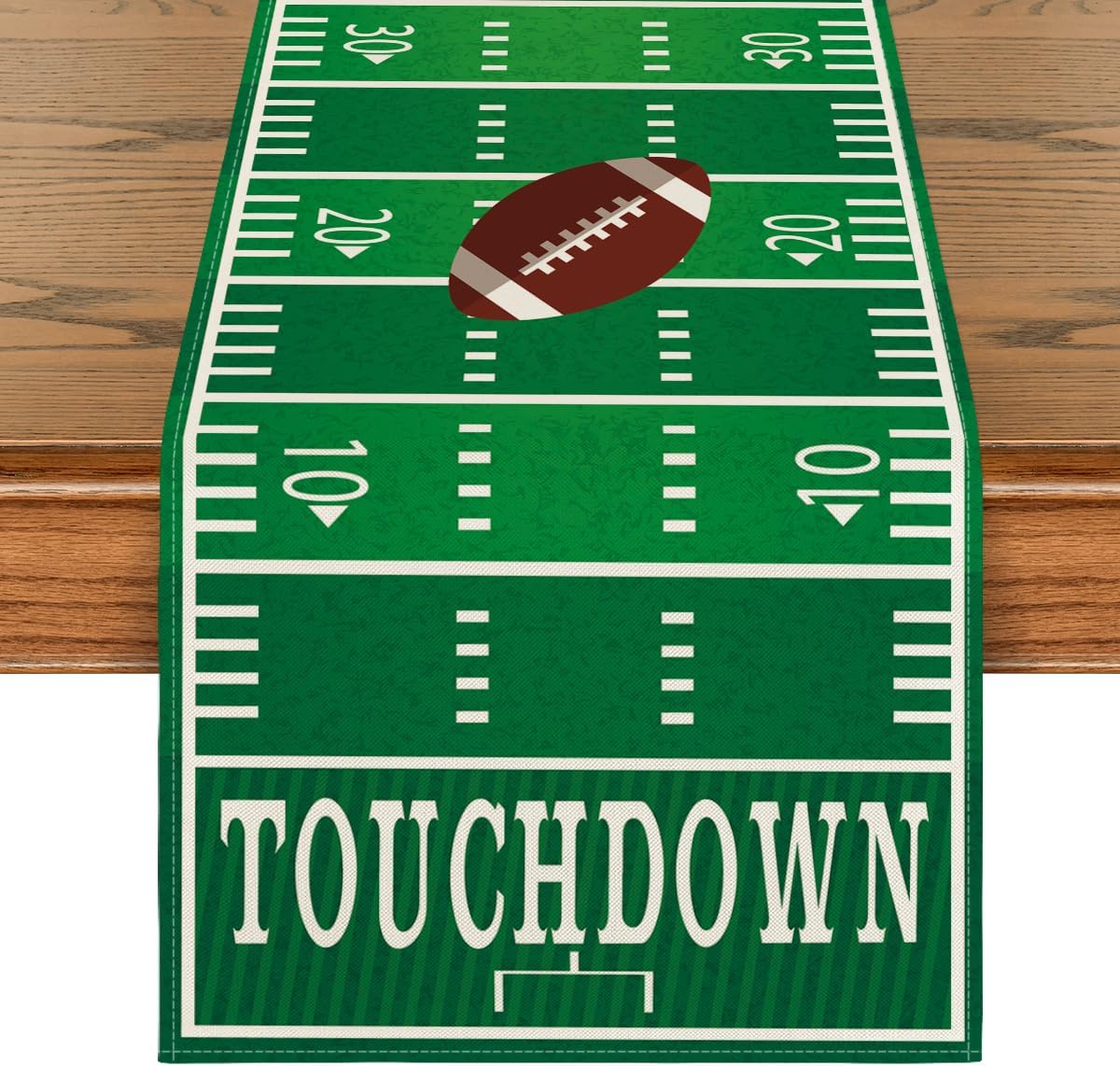 Amazon.com: Beistle Printed Game Day Table Runner in Green/White ...