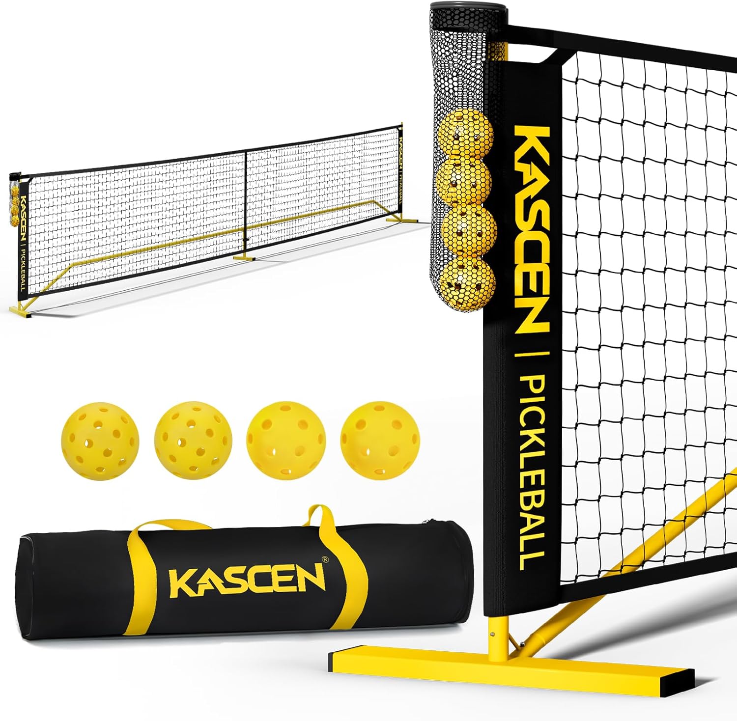 Amazon.com : Pickleball Net, 22FT Regulation Size Portable Pickleball ...