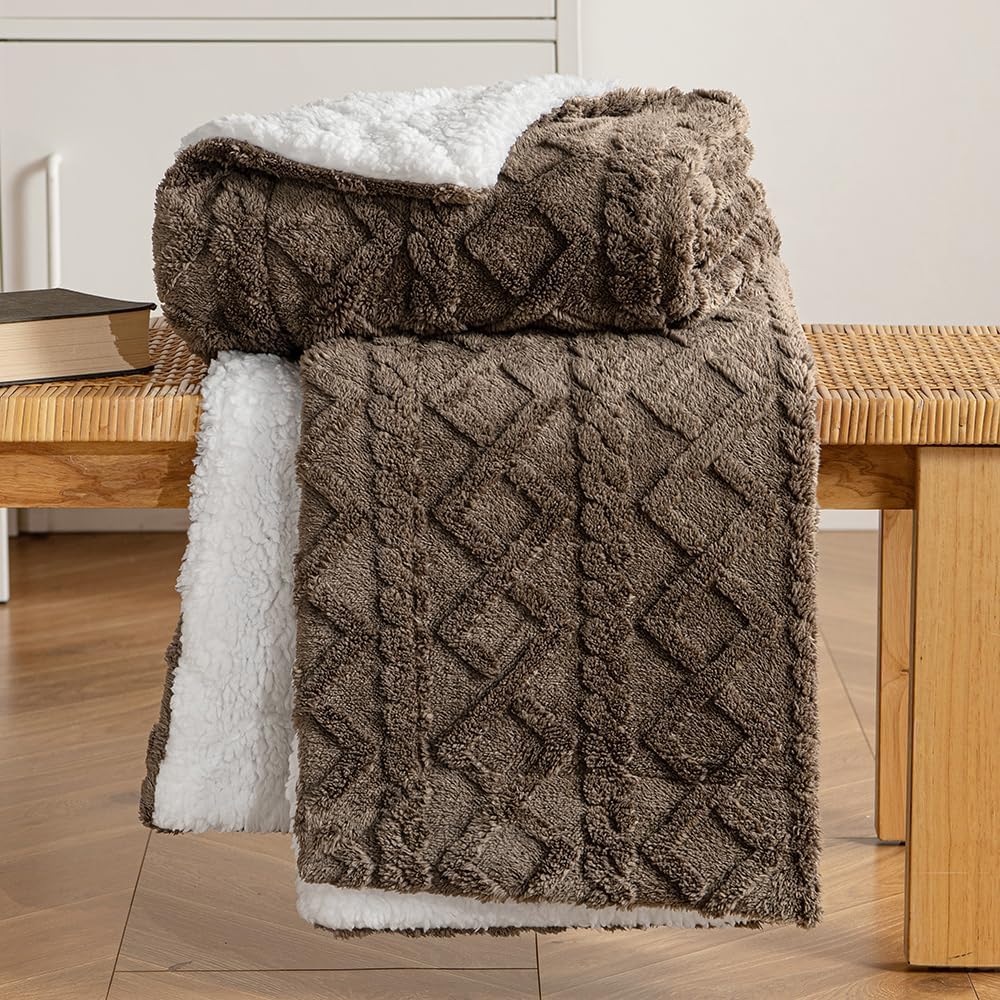 WONGS BEDDING Kuscheldecke 150x200 Wohndecke Lammdecke Flauschige ...