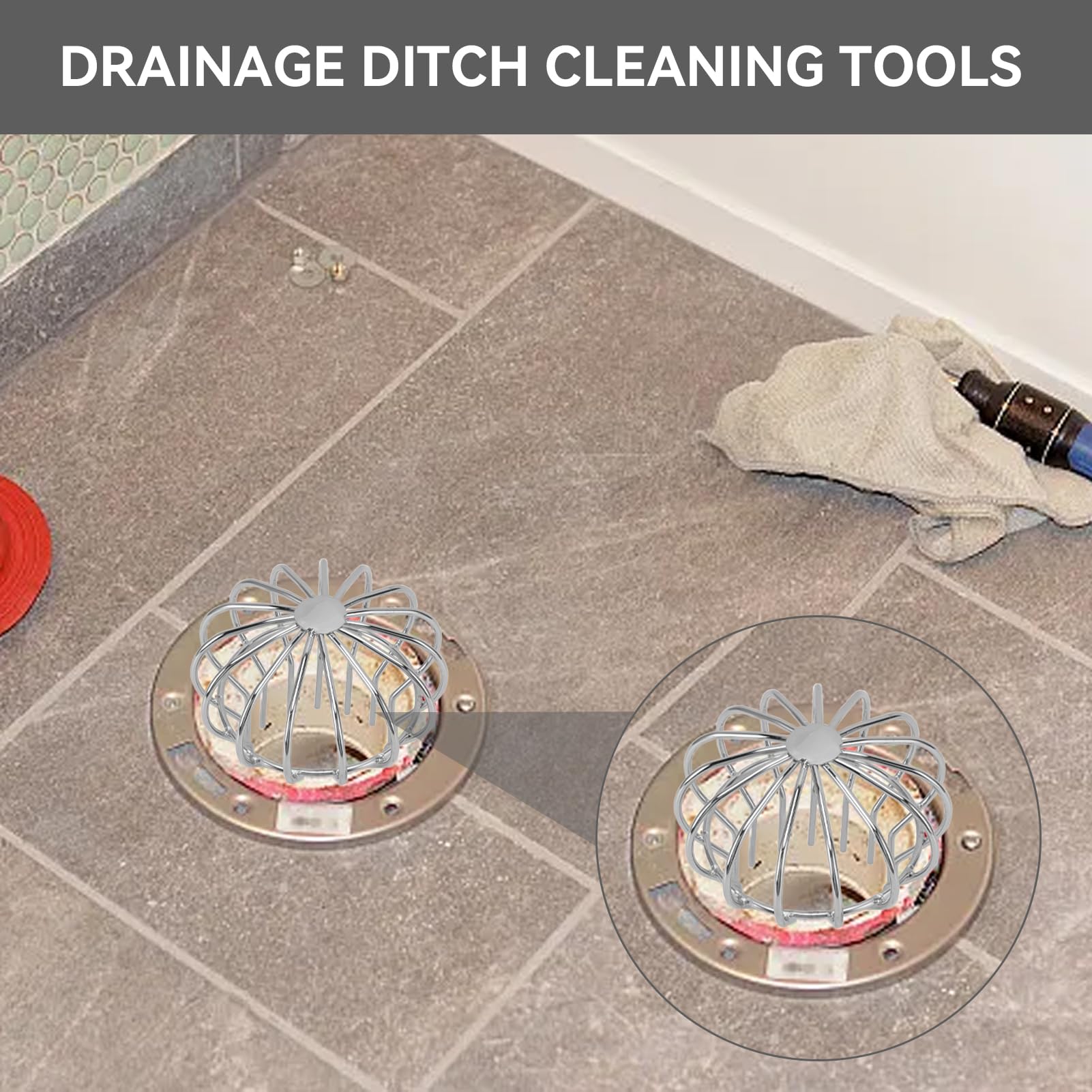 HERCHR Gutter Pipe Leaf Guard Wire Balloon,110 Tube Gutter Guard ...