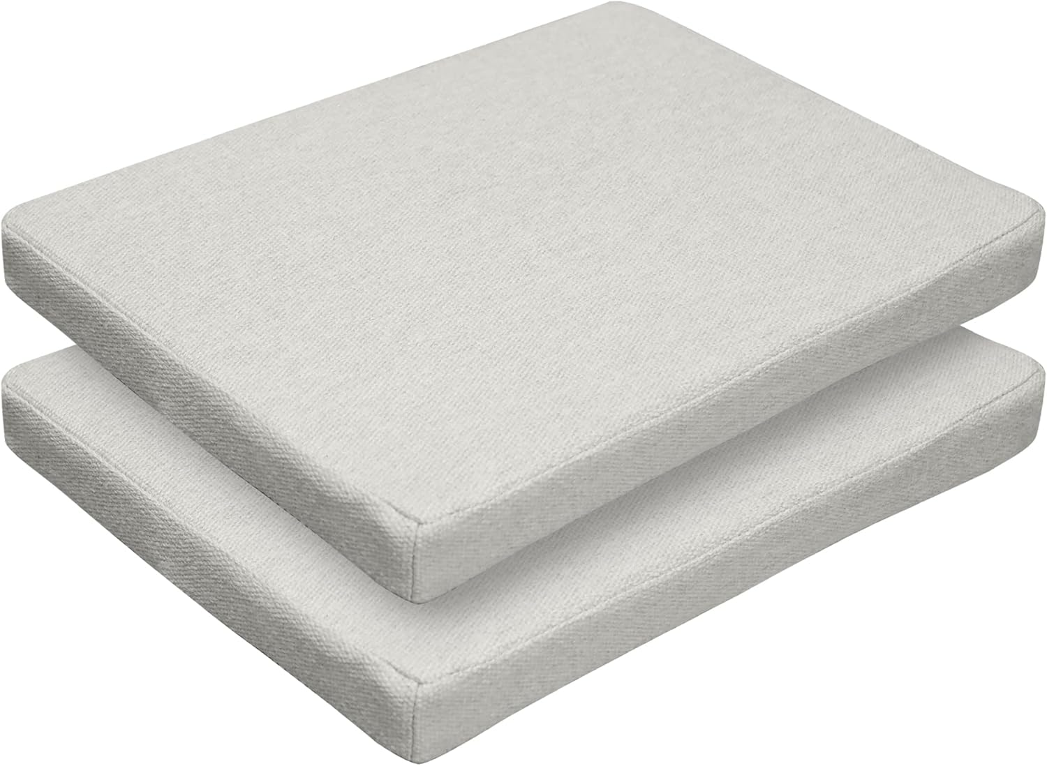 Amazon.com: YOLOJSDI Set of 2 Off White Rectangle Bar Stool Cushions ...