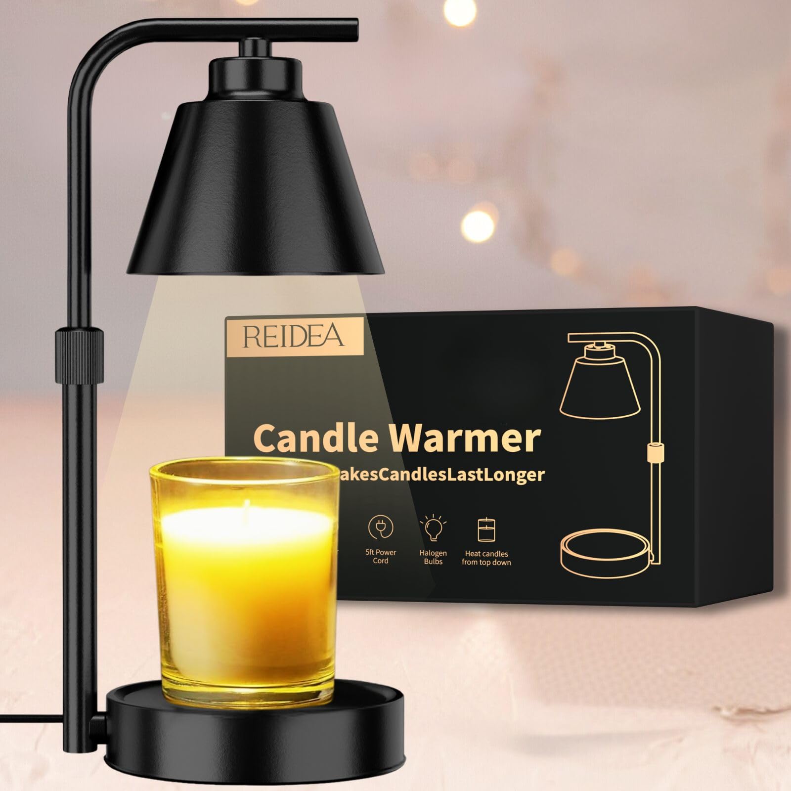 Snapklik.com : REIDEA Candle Warmer Lamp Timer Dimmer And Adjustable ...