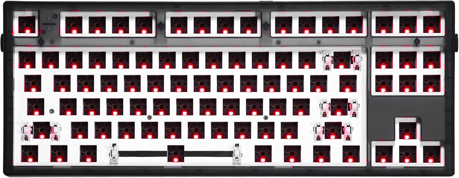 Amazon.com: MK870 CMMK 87 Keys RGB Modular Mechanical Keyboard, 80% TKL ...