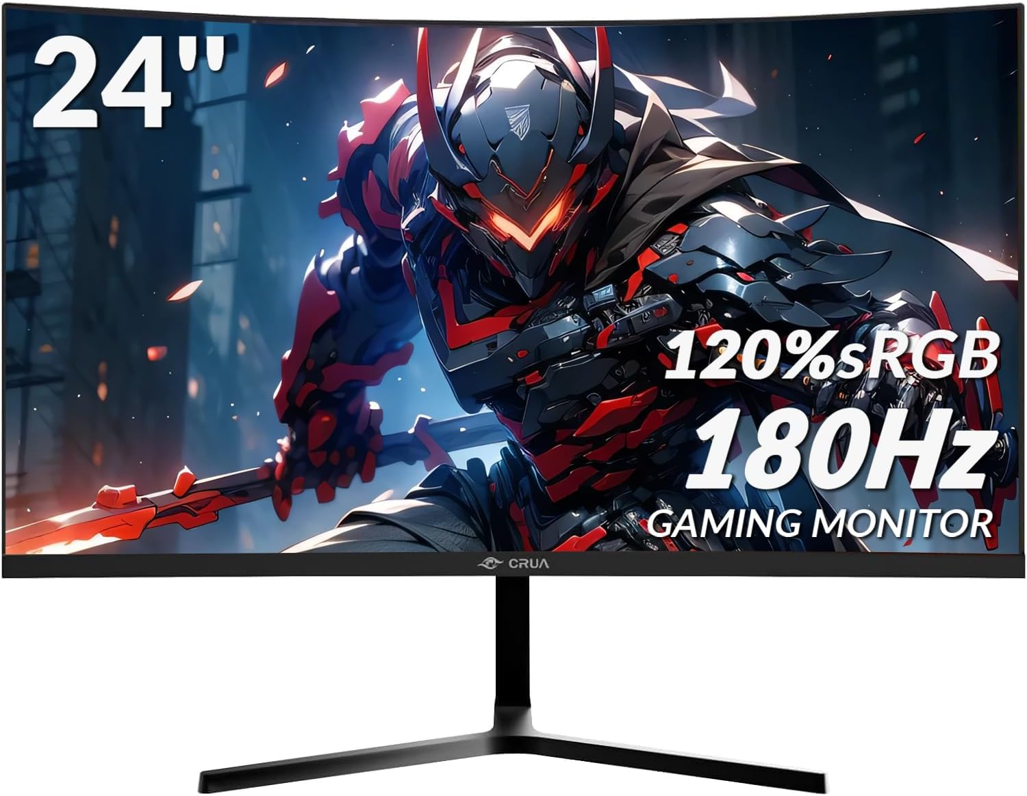 CRUA 24 Zoll Curved Gaming-Monitor 180 Hz|165 Hz|144 HZ|1080P|PC ...