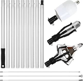 Chapou 3-12 ft Light Bulb Changer for High Ceilings with Pole Light ...