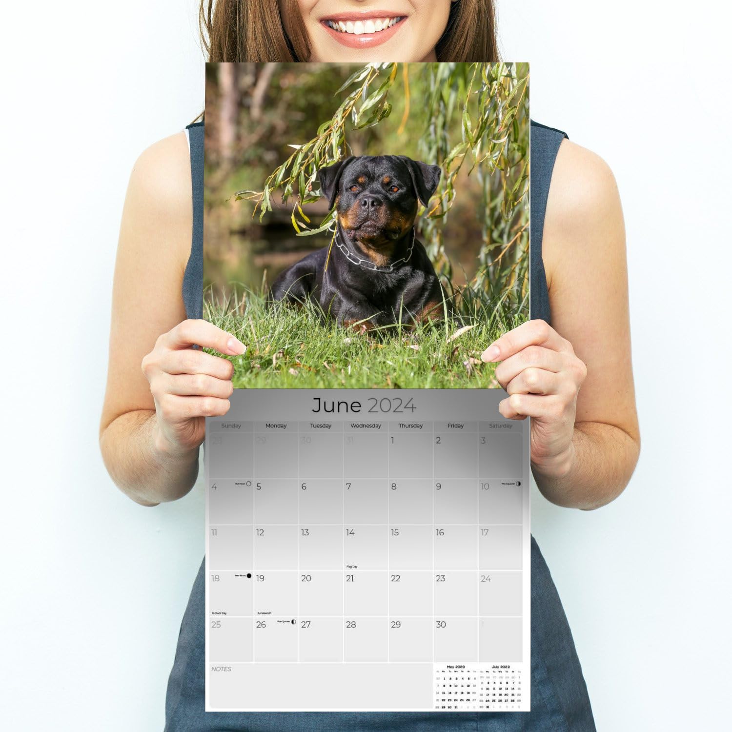 Snapklik.com : 2023 2024 Rottweiler Calendar - Dog Breed Monthly Wall ...