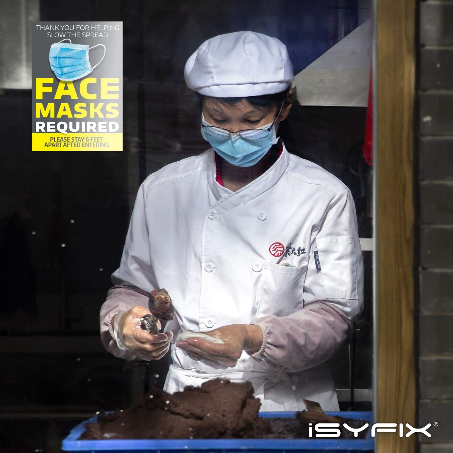 Buy Face Mask Required Decals Stickers - 4 Pack 7x10 Inch - Premium ...