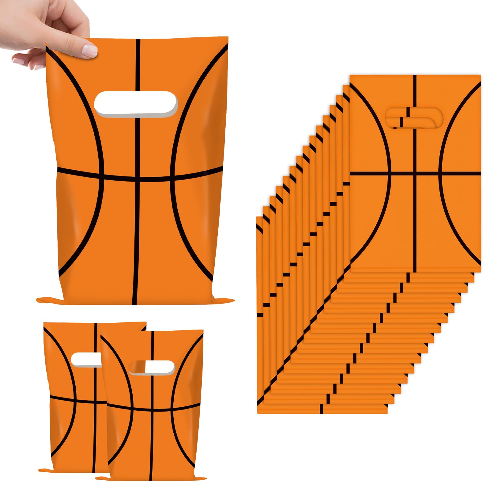 Amazon.com: KERINGO 50 PCS Basketball Party Favors Bag Plastic ...