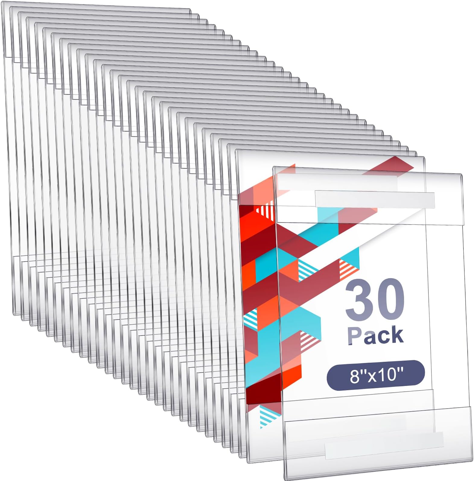 Amazon.com: Dezeqo 12 Pack Wall Mounted Acrylic Sign Holder 8.5 x 11 with Velcro Tape, Clear ...