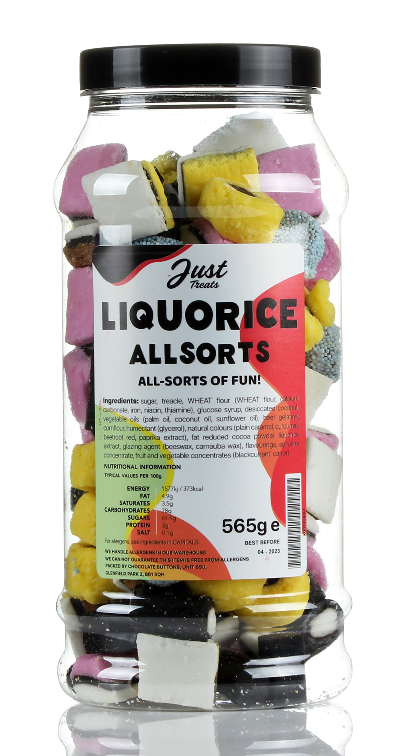 Traditional Liquorice Allsorts Gift Jar from The A-Z Retro Sweet Shop ...