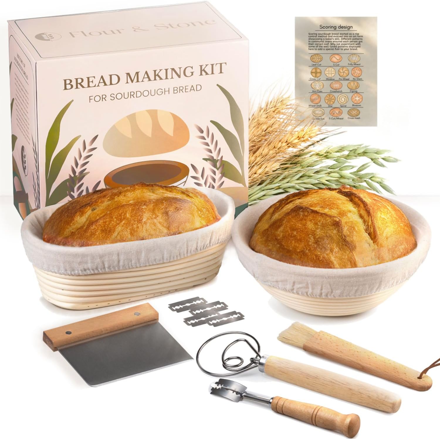 Amazon.com: Sourdough Bread Making Kit - For Beginner Bakers Or Anyone ...