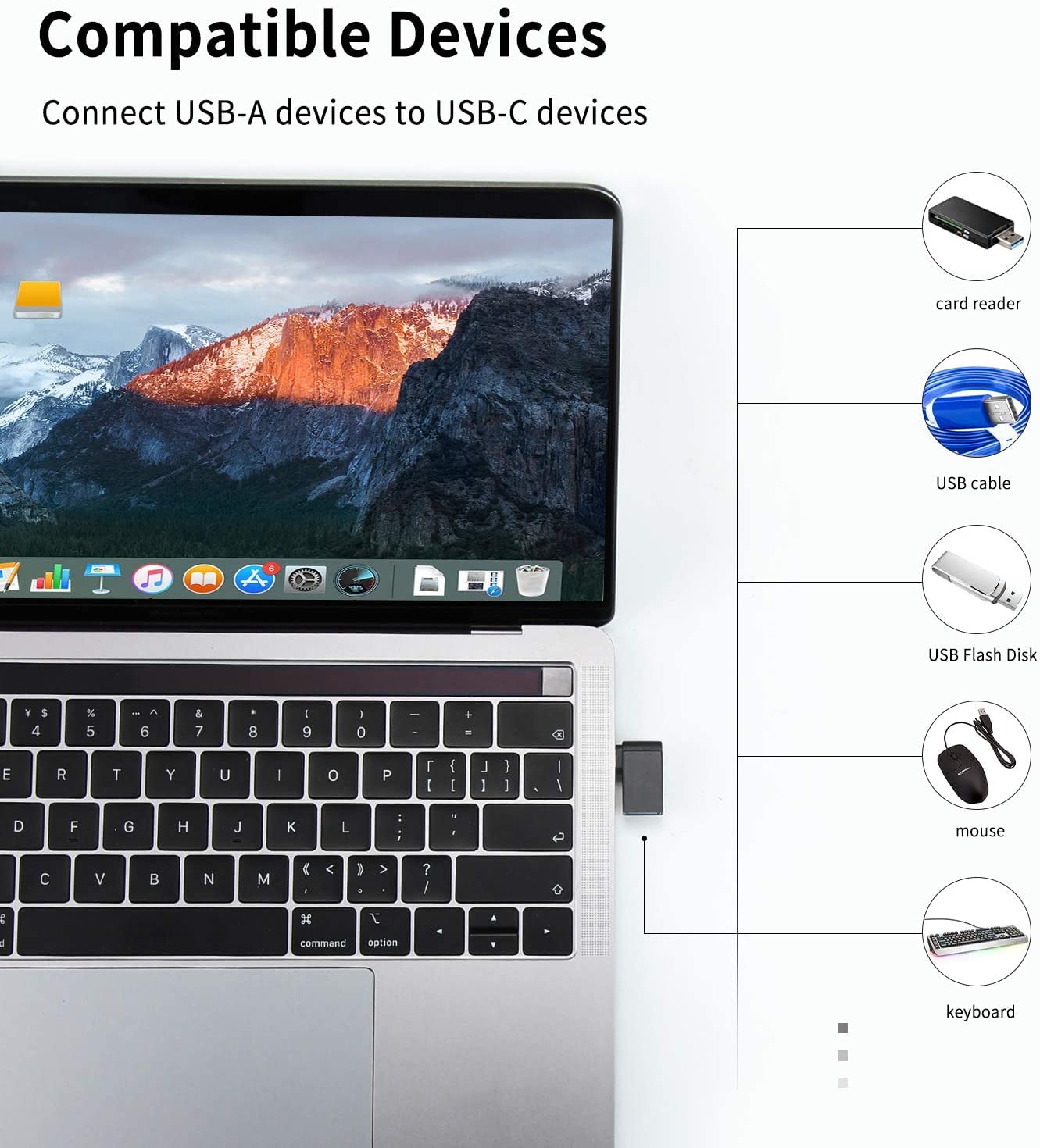 Usb C 90 Degree Adapter UseBean Right Angle USB C To USB Adapter(3-Pack ...