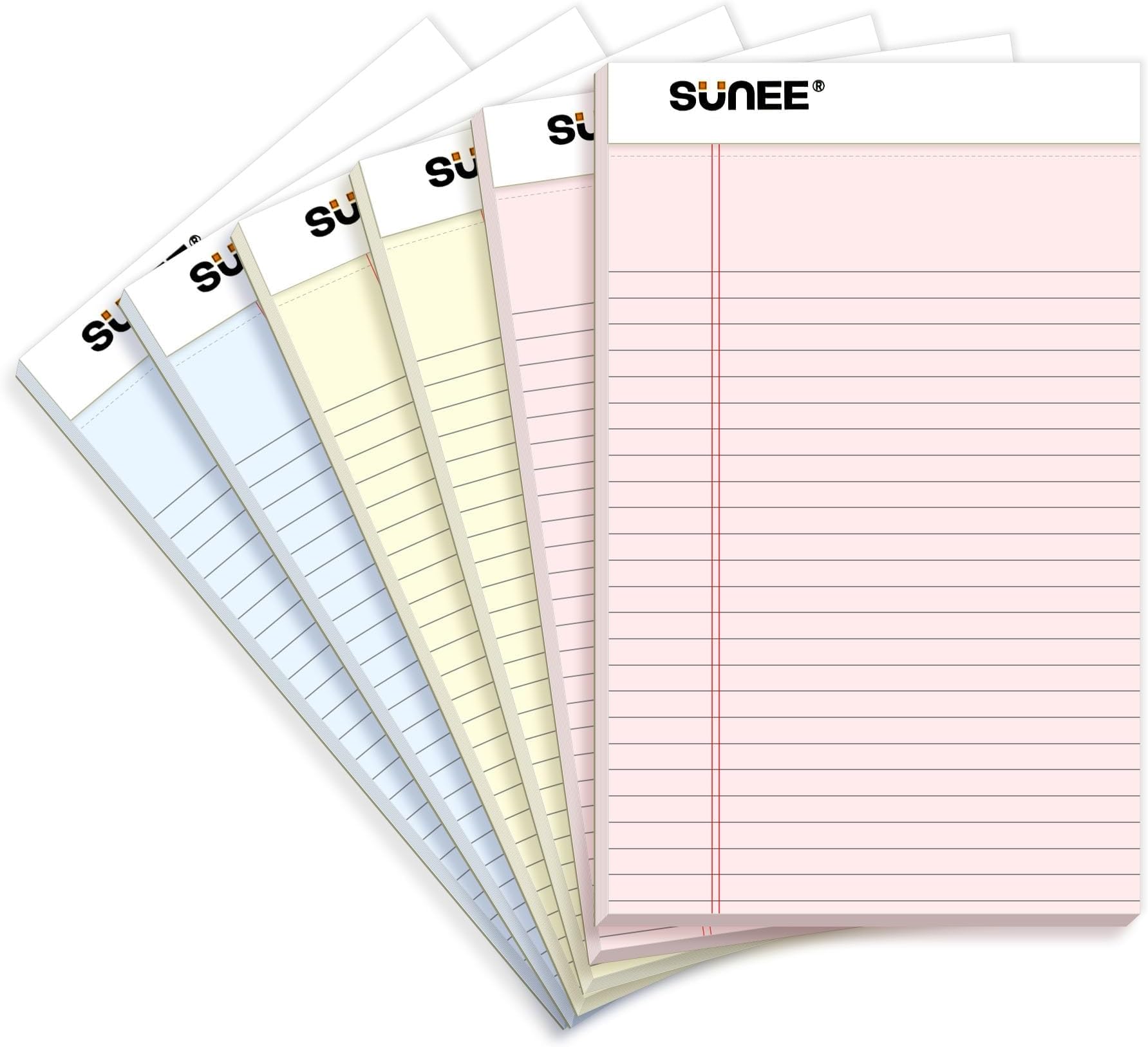 Amazon.com : Lincia 36 Pcs 5" x 8" Legal Pad Writing Notepads Small ...