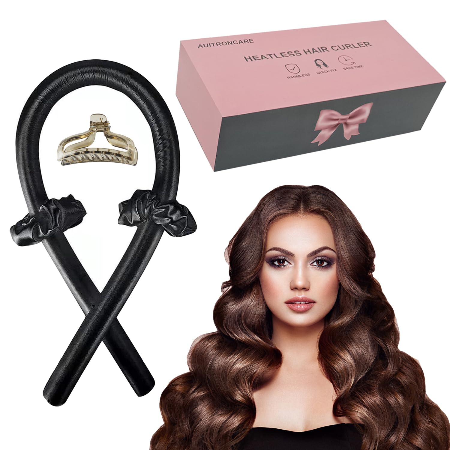 Amazon.com : AUITRONCARE Heatless Hair Curlers for Long and Medium Hair ...