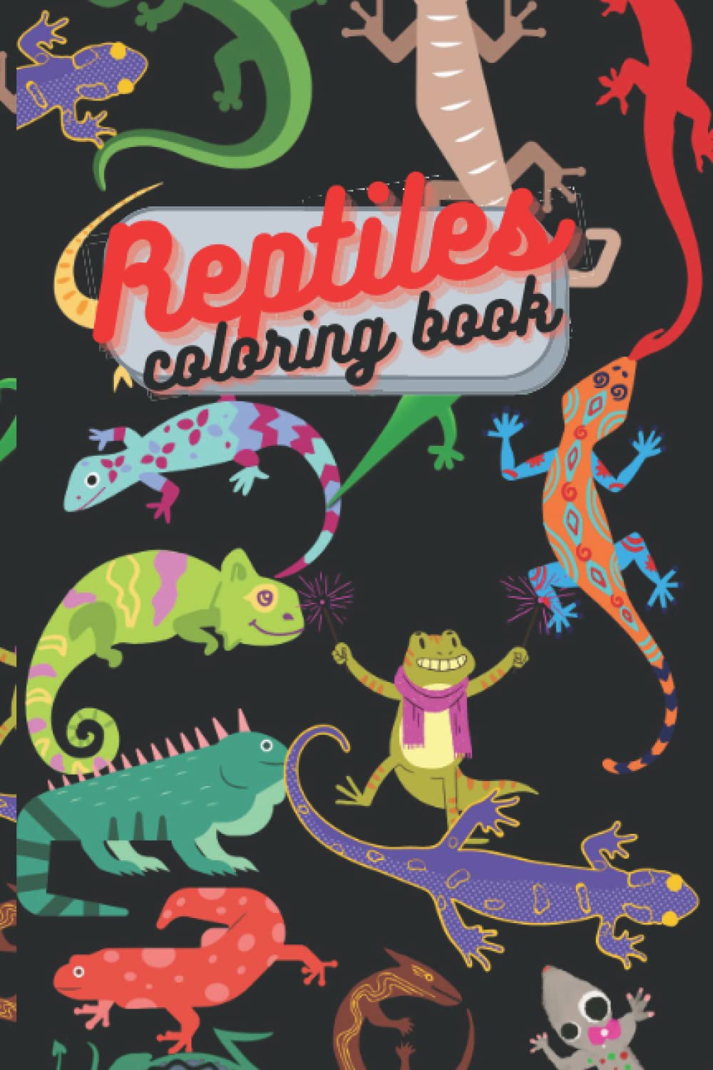 Reptiles Coloring Book For Kids Learn To Draw Reptiles Amphibians ...