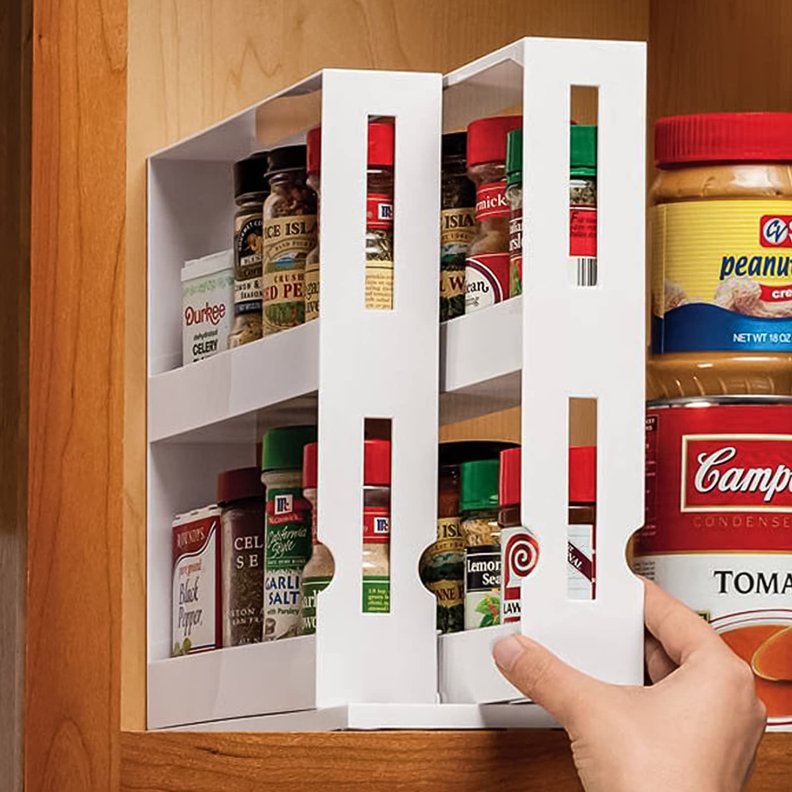 Spice Rack Organiser, Spice rack kitchen organiser, organise seasoning ...