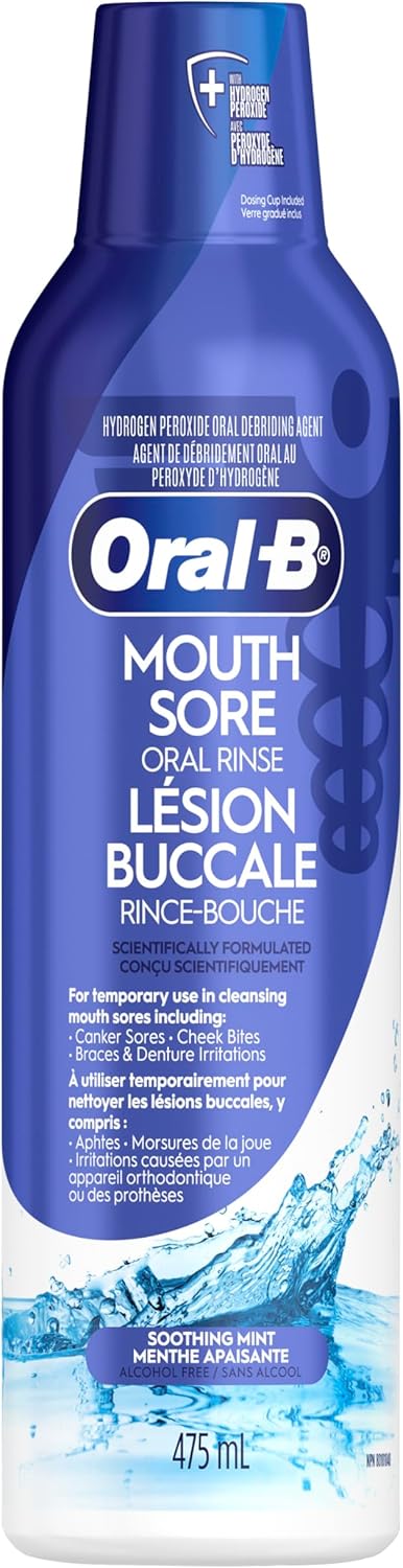 Oral-B Hygienic Mouthwash, Mouth Sore, Special Care Oral Rinse ...