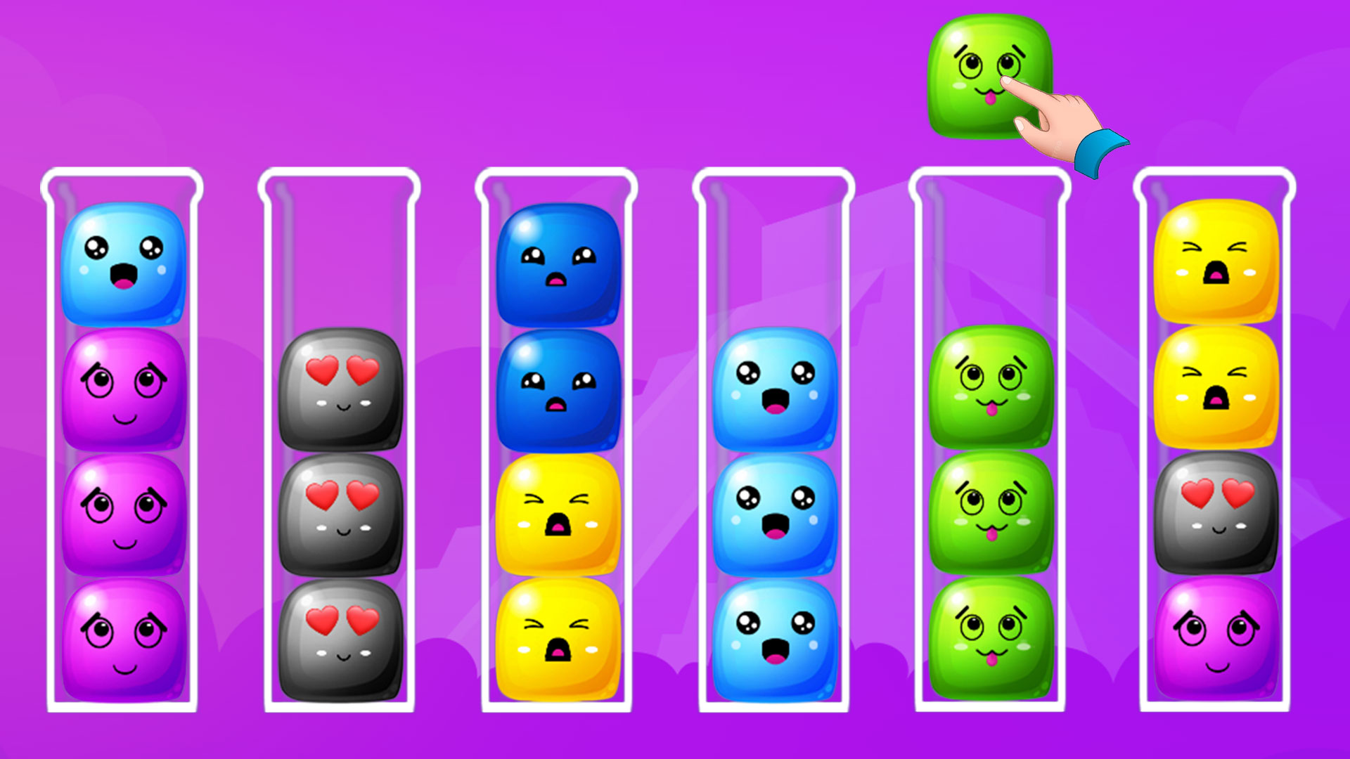 Jelly Emoji Sort Puzzle Master: Color Sort Puzzle ASMR Sorting Puzzle ...