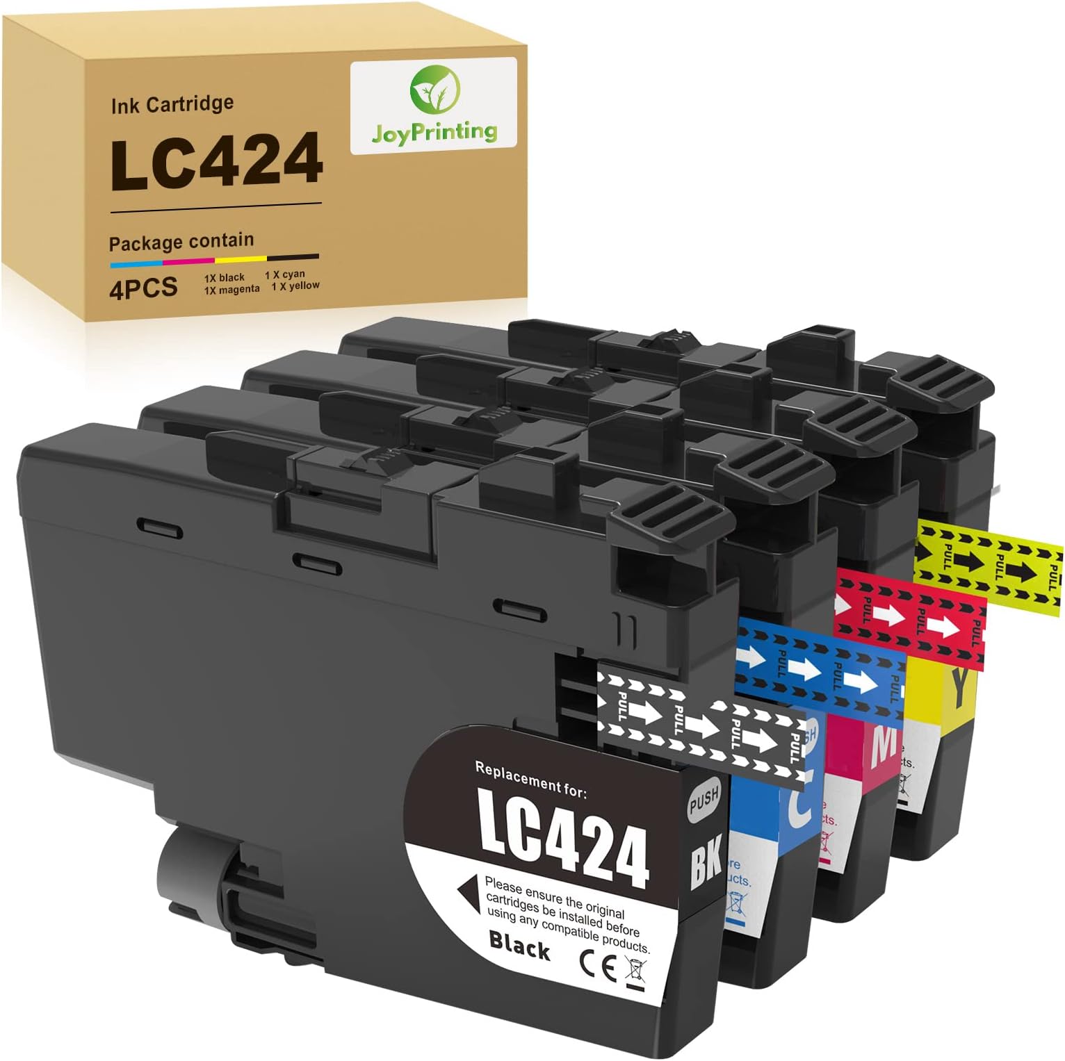JoyPrinting LC-424 Ink Cartridges for Brother LC424 LC 424 LC-424 ...