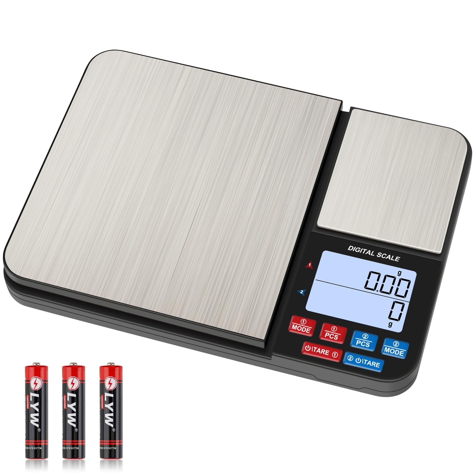 Amazon.com: 22lb Dual Platform Digital Kitchen Scale, Diyife® Stainless ...