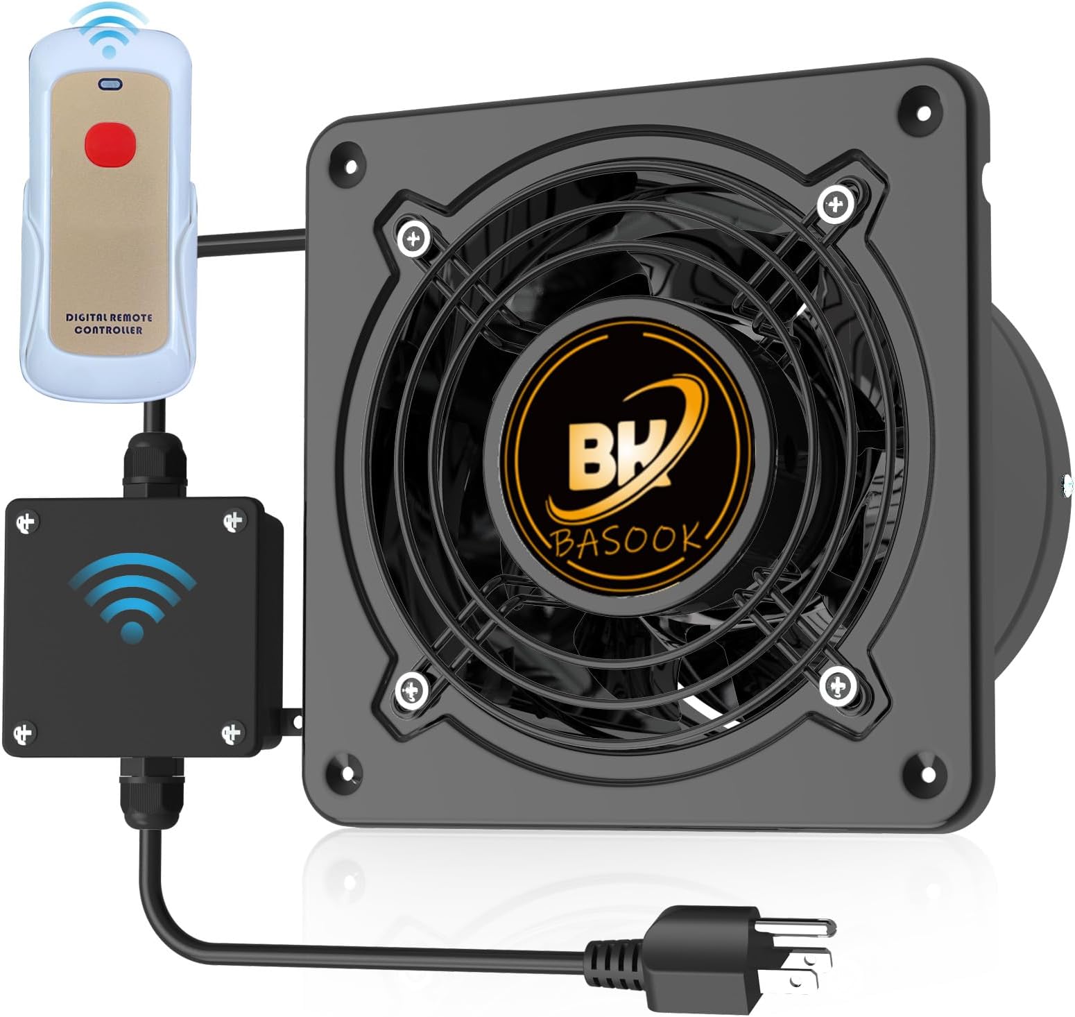 Amazon.com: MOUNTO 1/2HP 3000CFM 12" Portable Axial Blower Exhaust Fan ...