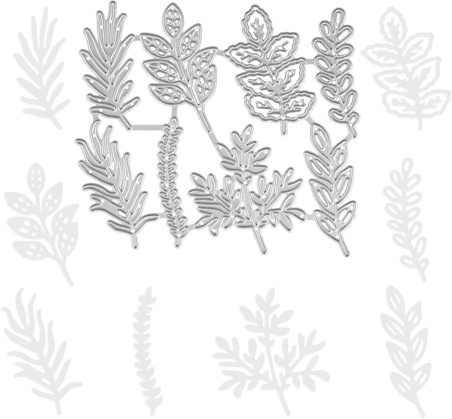 Amazon.com: 8 Pcs/Set Leaf Metal Die Cuts, Die Cuts for Card Making ...