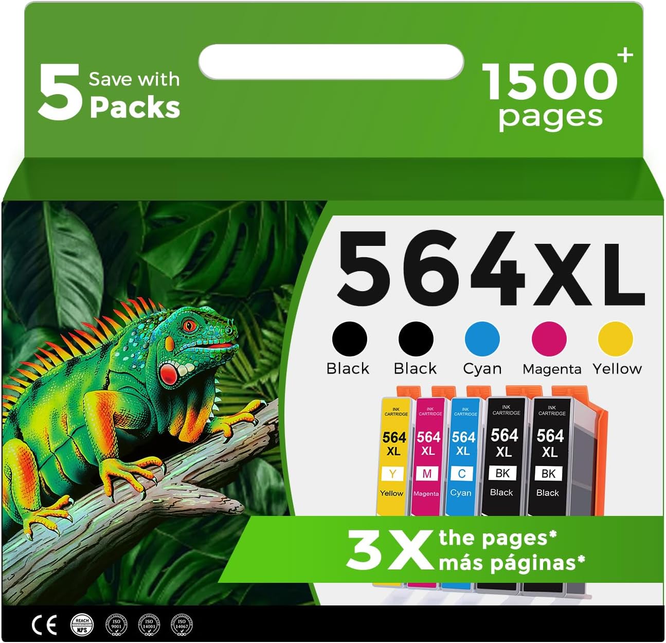 Amazon.com: 564XL Ink Cartridge for HP 564 XL Black Color Combo ...