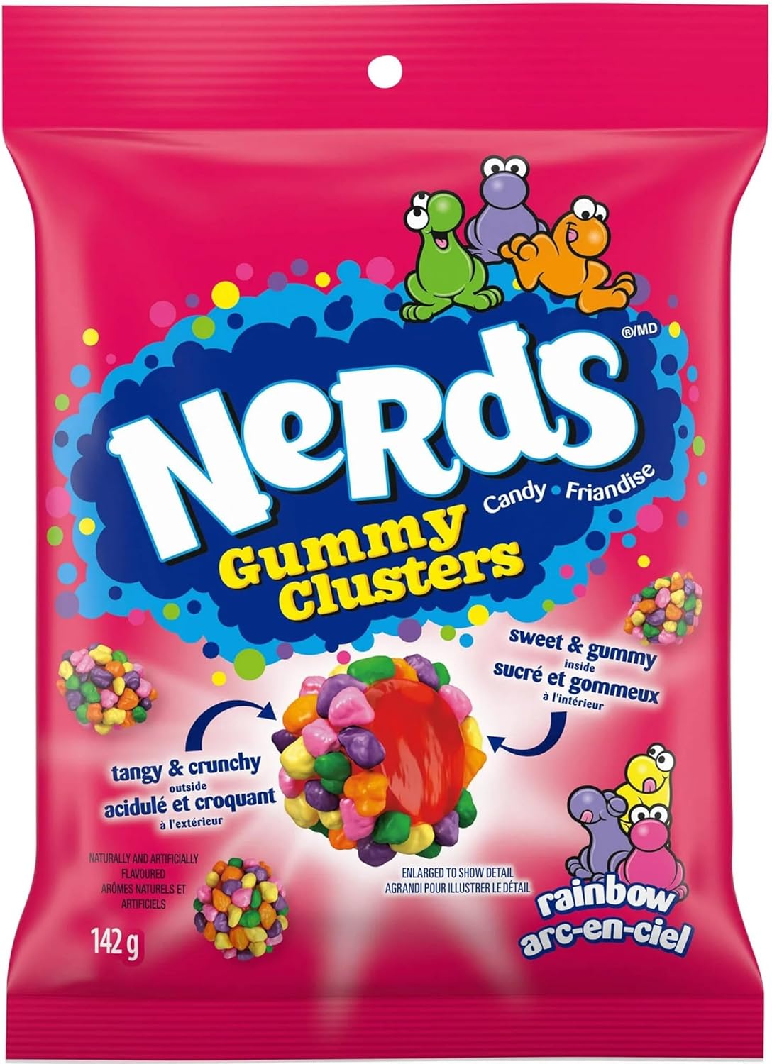 NERDS Rainbow Gummy Clusters Candy 142g Bag (Pack of 1) : Amazon.ca ...