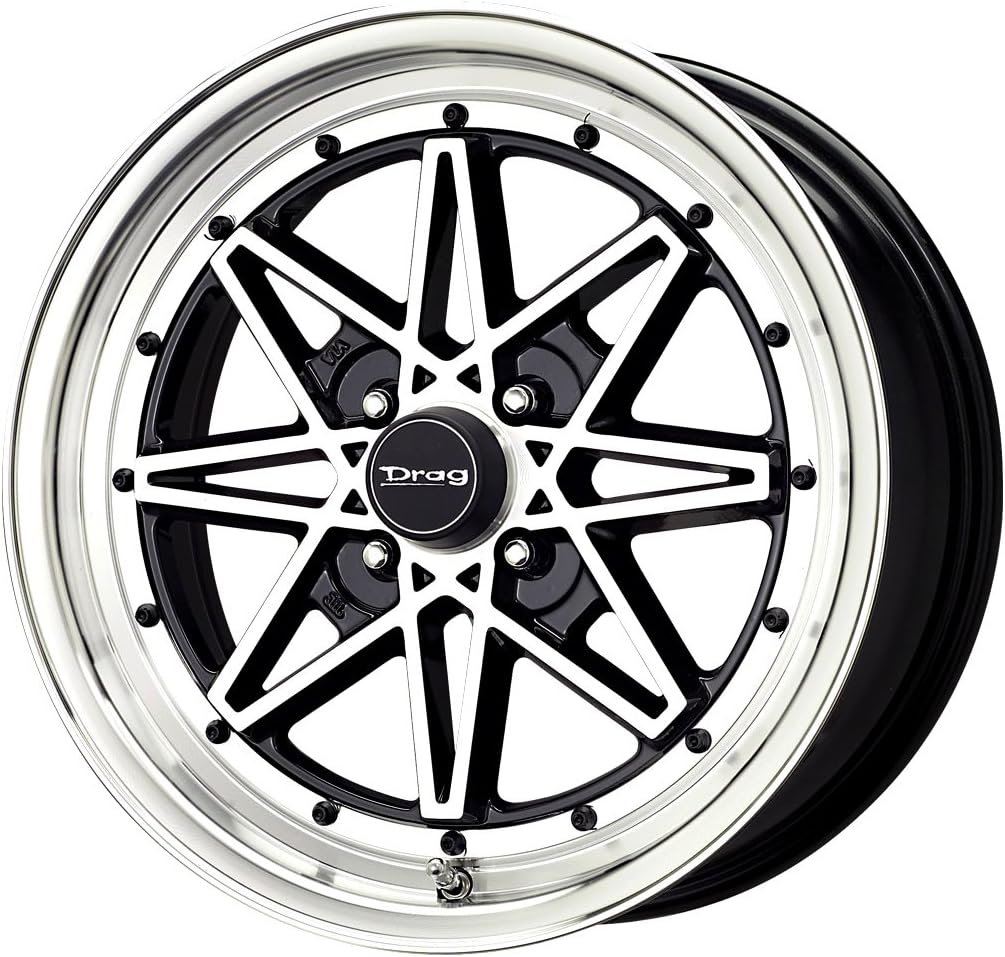 Amazon.com: Drag DR-20 Gloss Black Wheel with Machined Face (15x7 ...