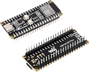 ESP32-C6 Microcontroller WiFi 6 Development Board with Pre-soldered Header RISC-V 32-bit Single ...
