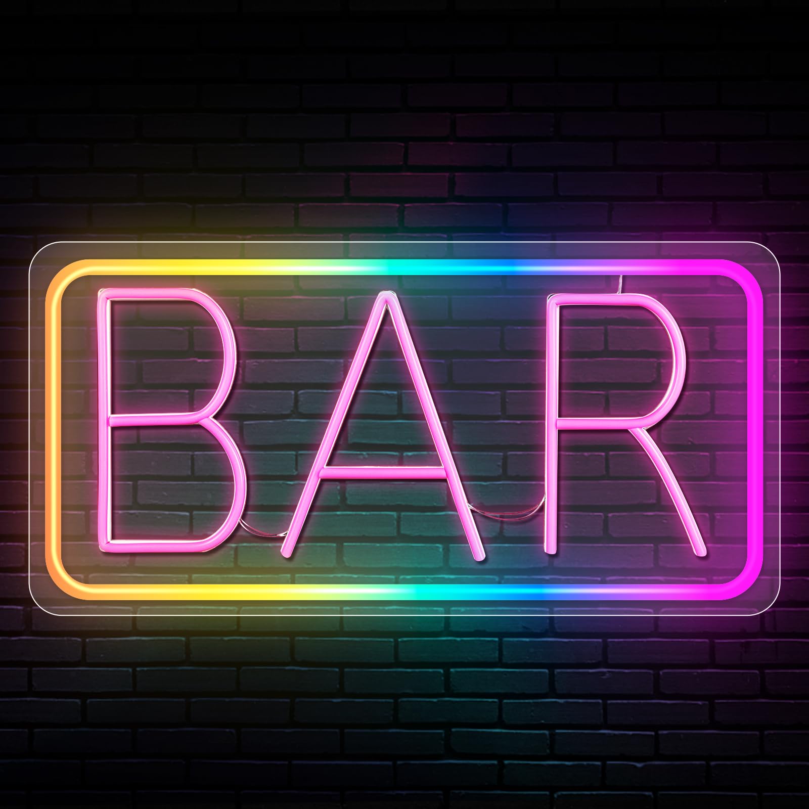 Snapklik.com : Brillihood Bar Neon Sign, USB Powered RGB+IC Neon Signs ...