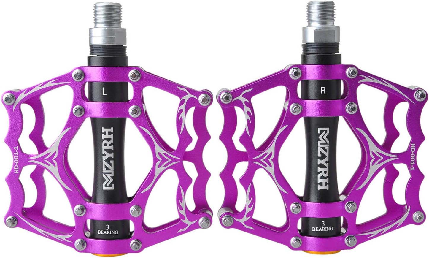 Amazon.com : ThinkTop Bike Pedals 3 Bearing Mountain Bike Pedals 9/16 ...