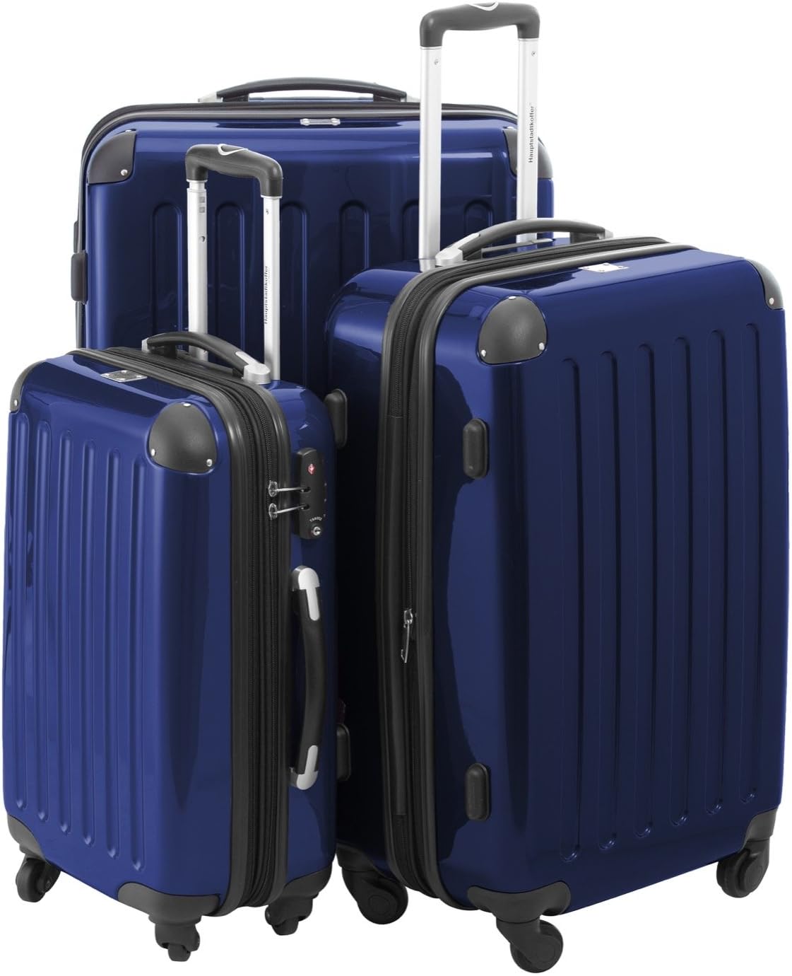 HAUPTSTADTKOFFER - Alex - Set of 3 Hard-Side Luggages Glossy, (S, M & L ...