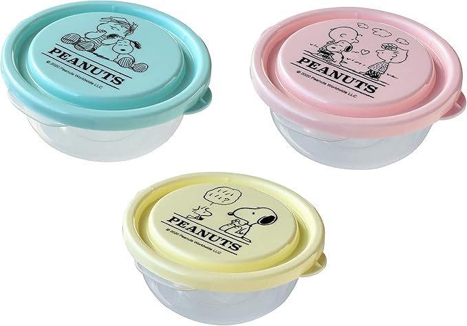 Amazon.com: SNOOPY R-200 Food Container, 3-Piece Set : Home & Kitchen