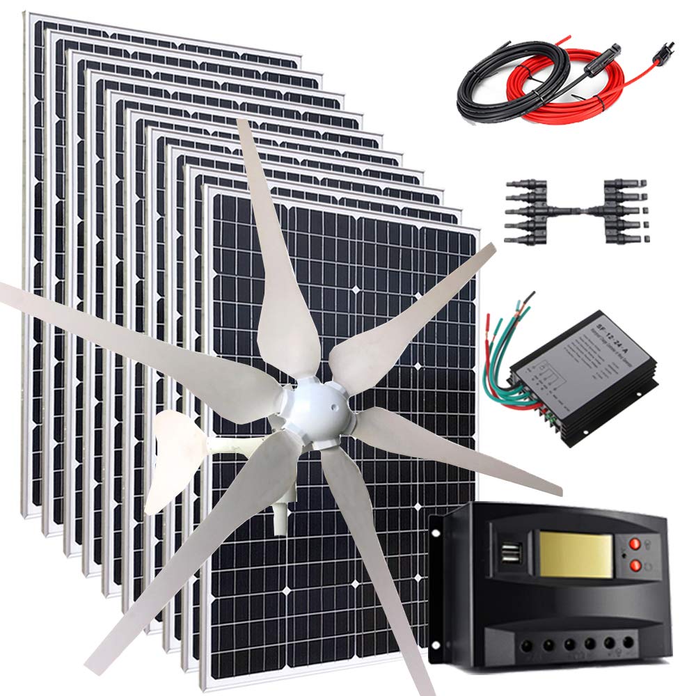 Wind Turbine Generator 950 Rpm 24 V 400 W AC Wind Turbine Permanent ...