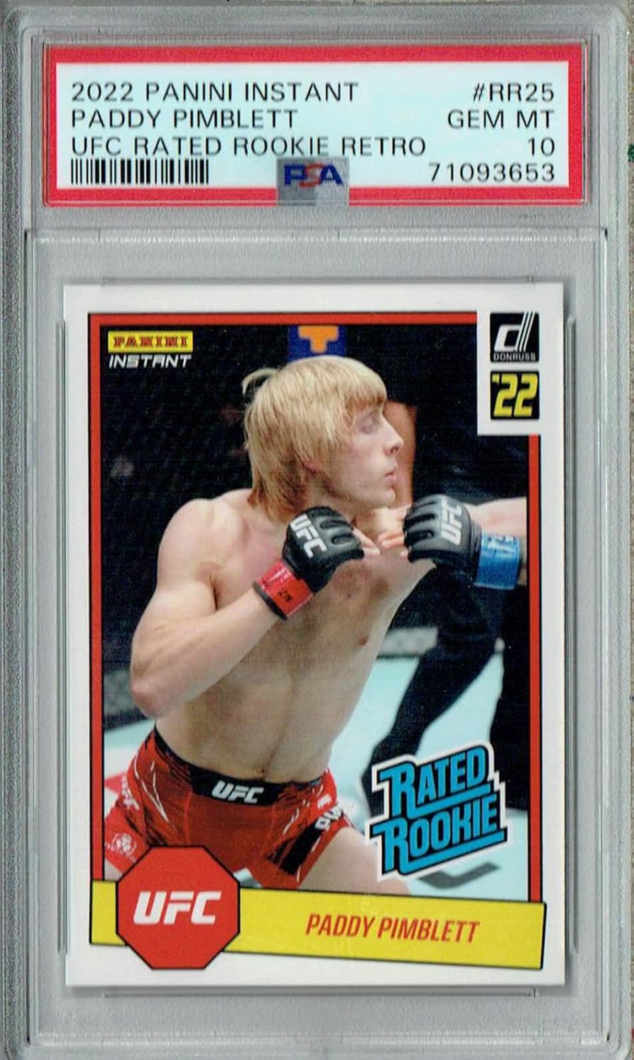 Amazon.com: Paddy the Baddy Pimblett 2022 PSA 10 Panini Instant RR25 ...