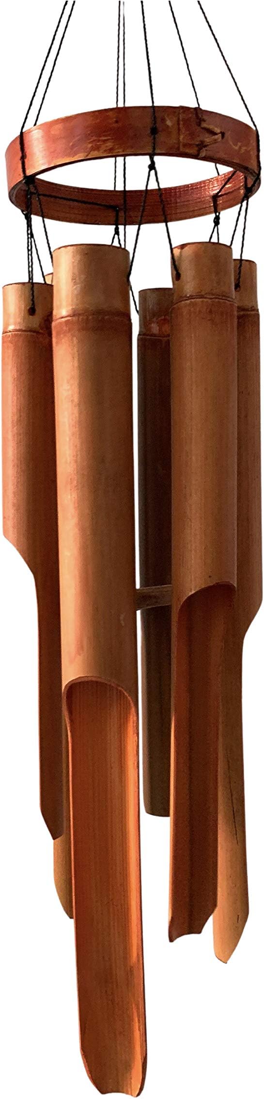 Amazon.com: Ankinte Classic Bamboo Wind Chimes with Circle Top, Wood ...