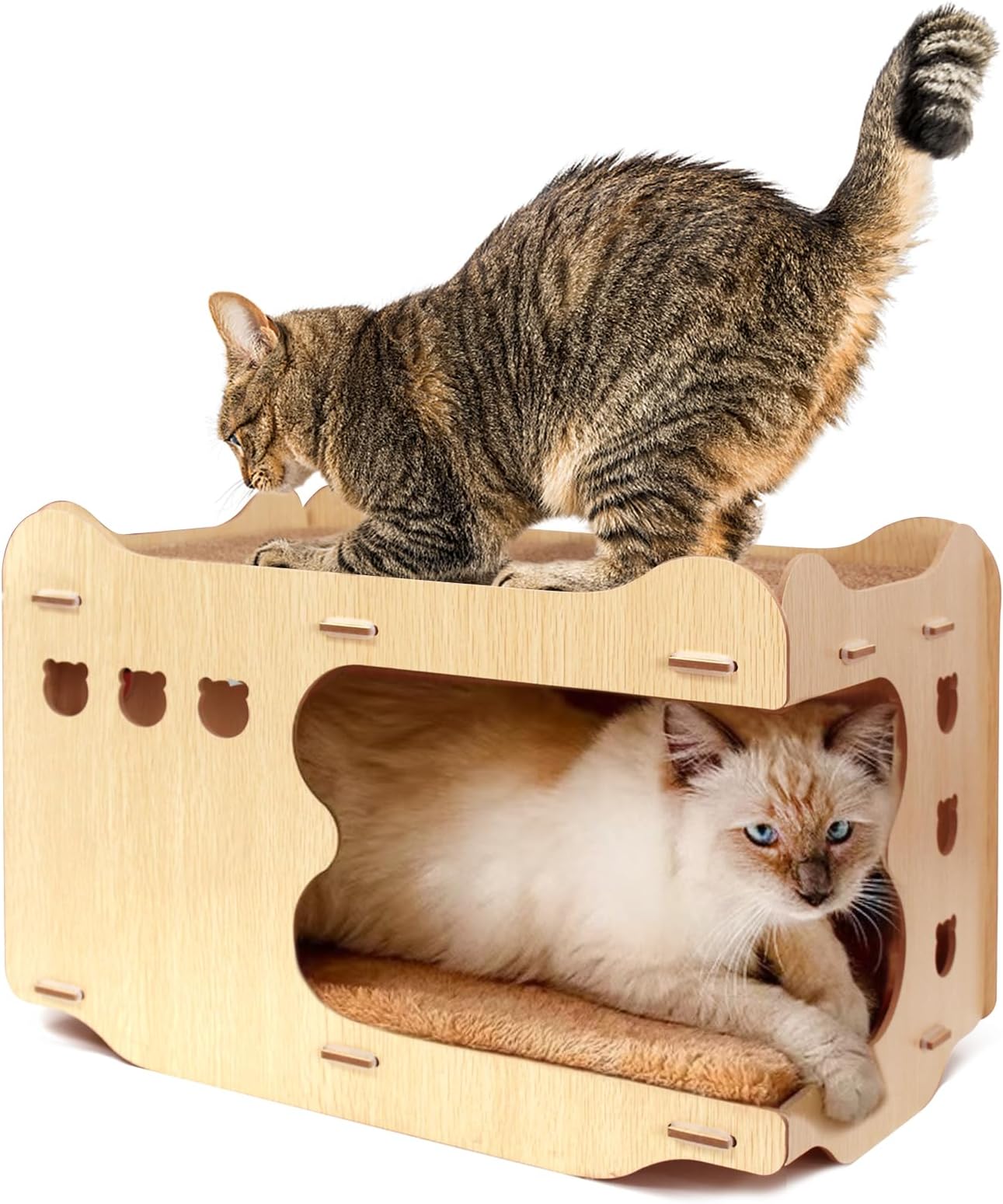 Cat Scratcher Board Lounge, Corrugated Cardboard Cat Scratcher Bed ...