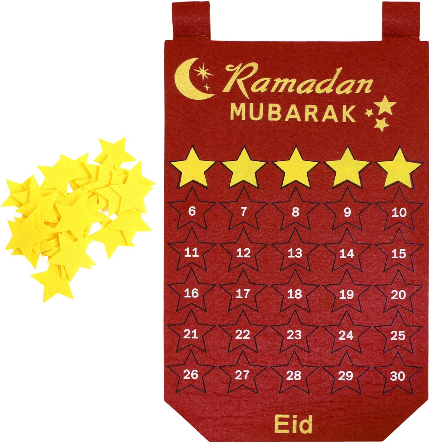 Amazon.com: Hulzogul Rama-dan Calendar Decorations, Eid Mu-Barak ...