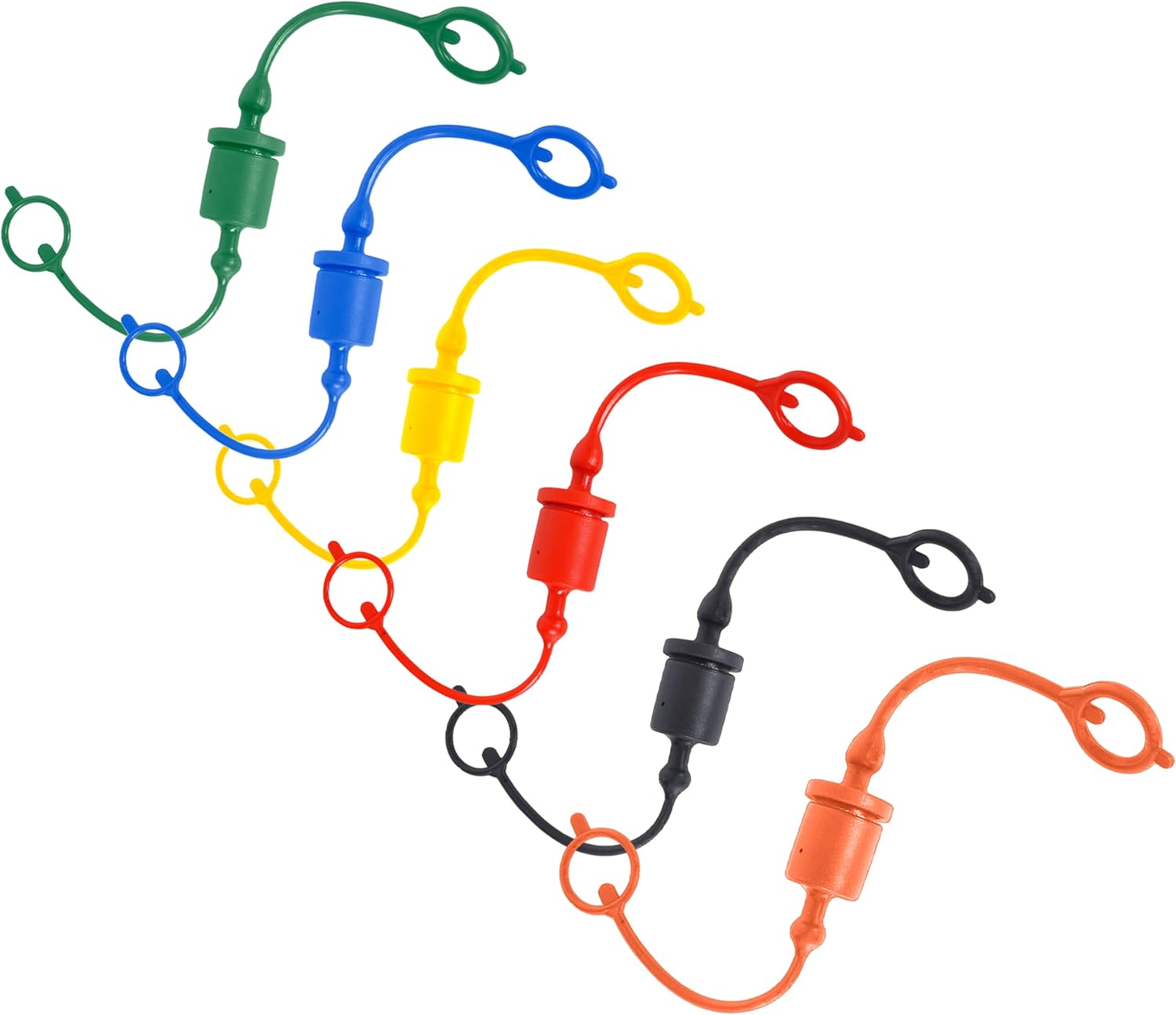 Amazon.com: (6 Set) 1/2 ISO A Tractor Hydraulic Hose Caps and Plugs ...