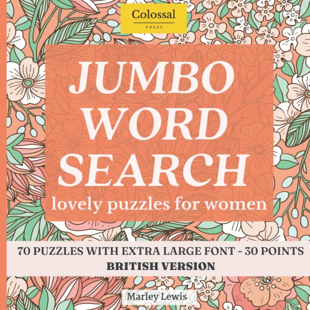 Amazon.com: Extra Large Print Word Search - Jumbo Word Search Books for ...
