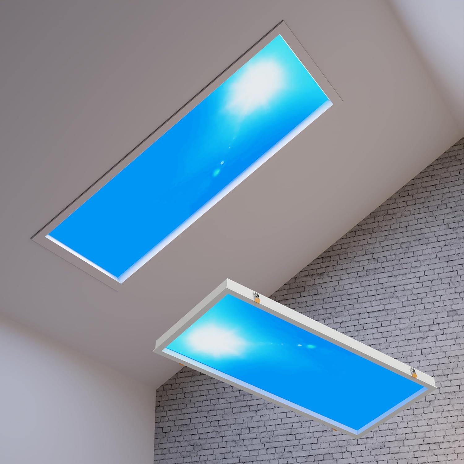 Aidenkid Blue Sky Light Ceiling Lamp,Clear Sky Light,Sunlight Lamp ...