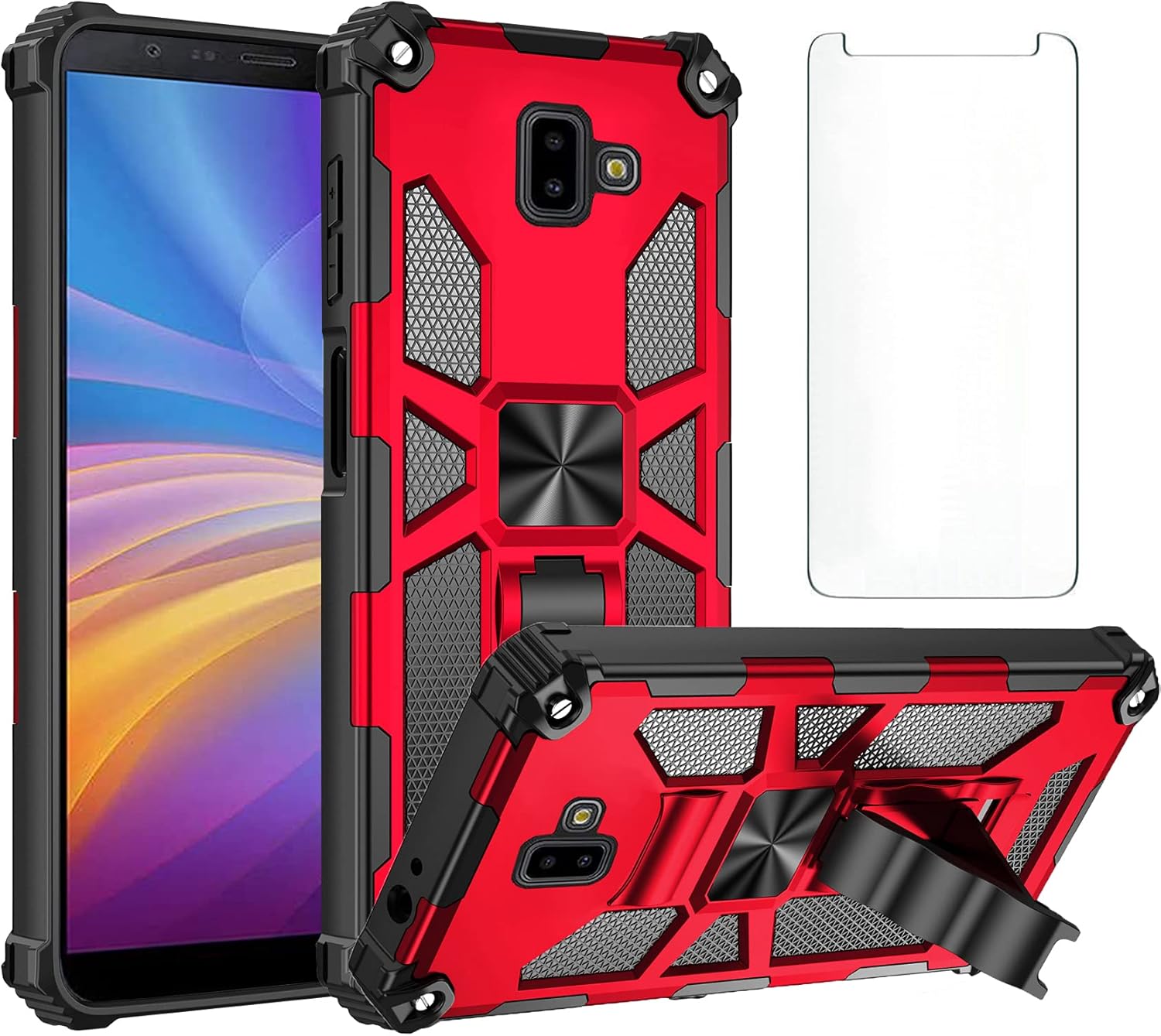 Amazon.com: Asuwish Phone Case for Galaxy J6 Plus 2018 with Tempered ...