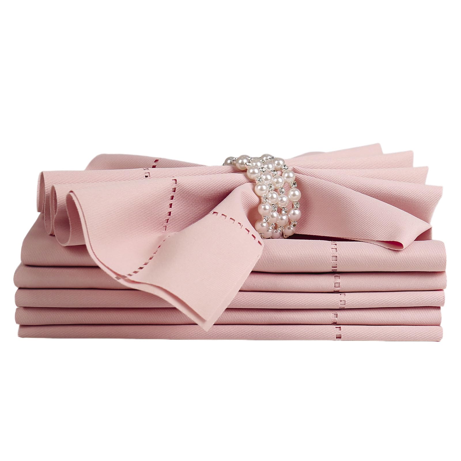 Amazon.com: Pink Cloth Napkins Set of 6, Handcrafted from Premium ...
