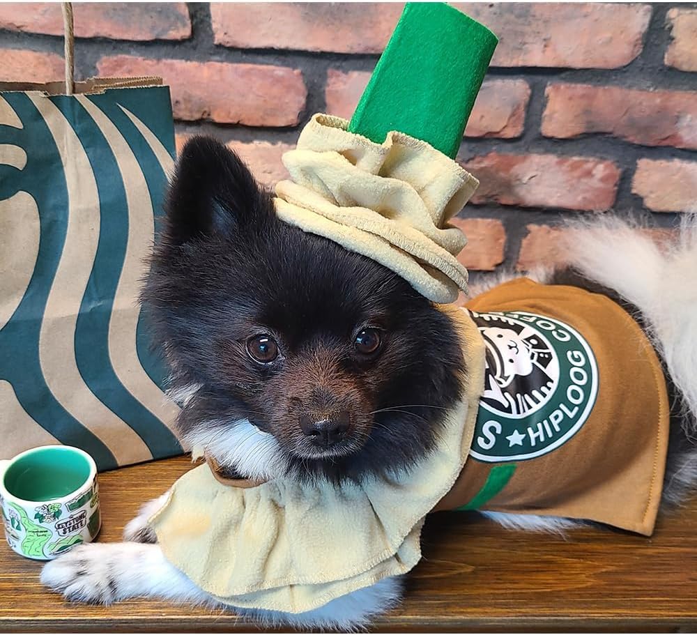 Snapklik.com : Latte Coffee Dog Costume - Dog Halloween Costume Pet ...