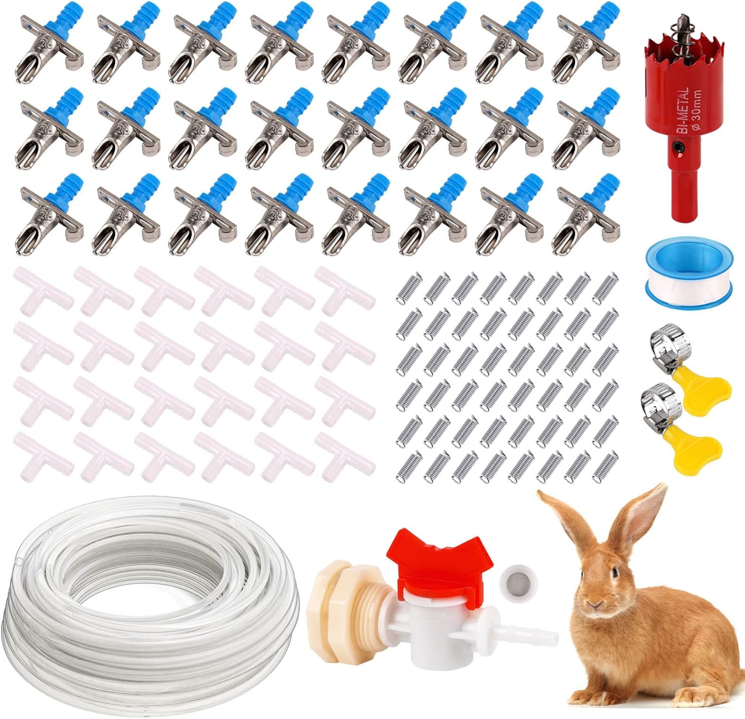 Amazon.com : ZHEQOGZH Automatic Rabbit Watering System, Rabbit Waterer ...