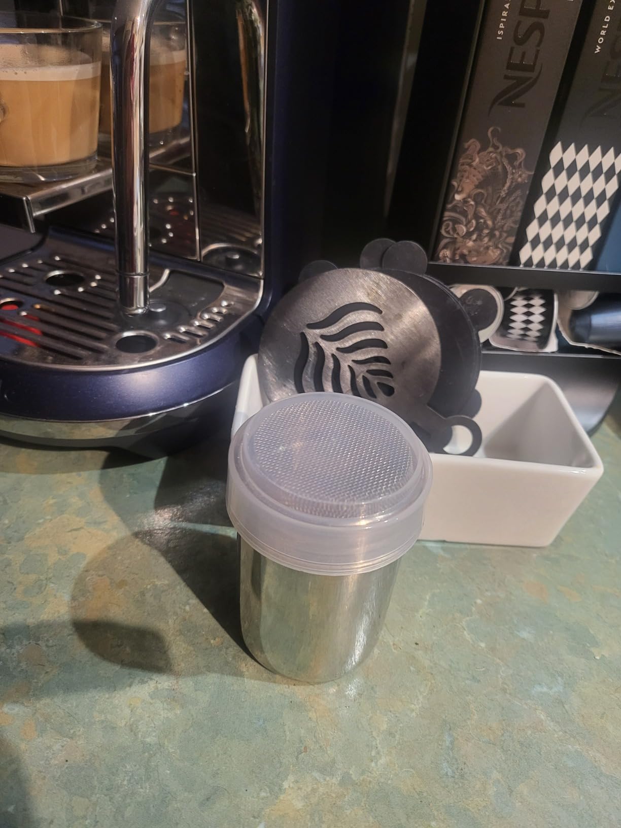 2pcs Powder Sugar Shaker Duster, Stainless Steel Powder Sugar Shaker ...